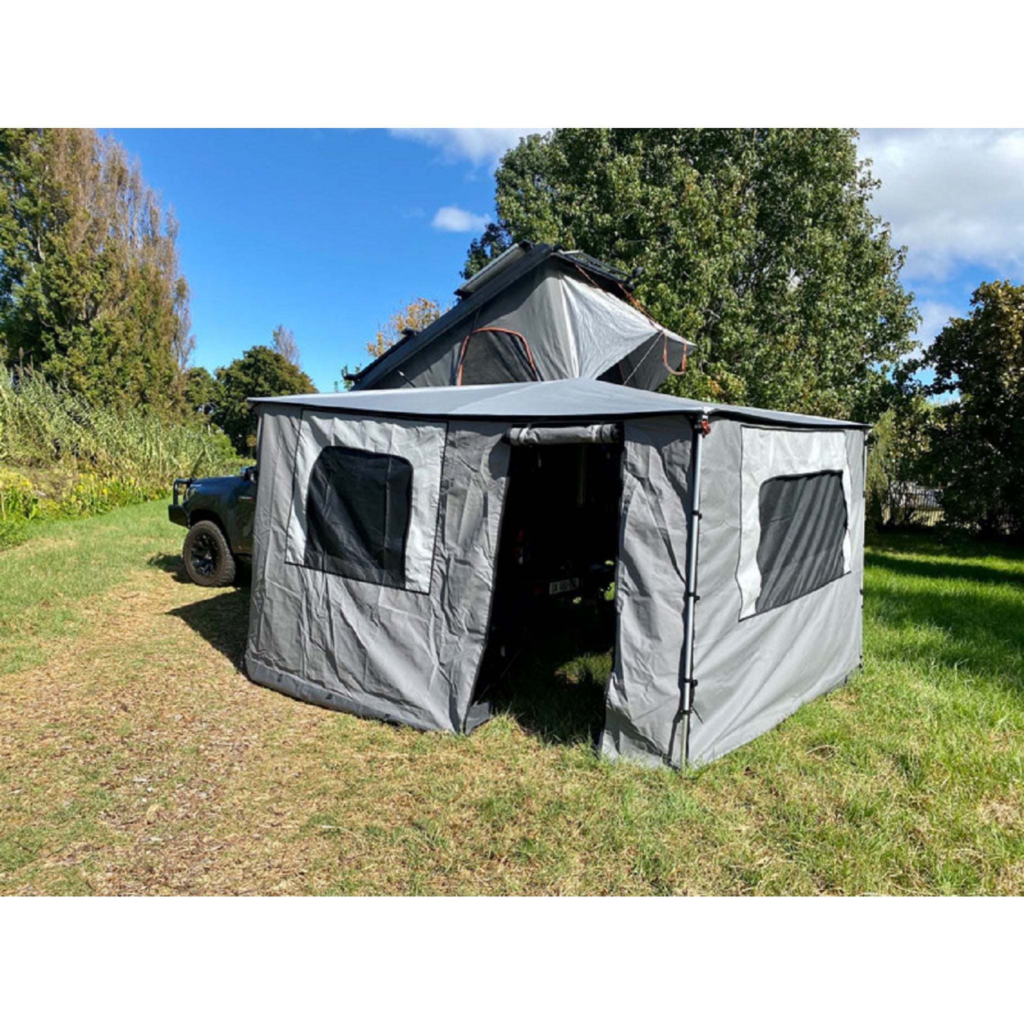 Alu-Cab Awning Side Walls Left Side — Offroad and More